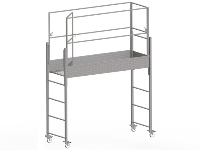 Andaime Modular Estreito com Regulagens de Altura