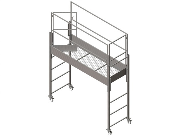 Andaime Modular Estreito com Regulagens de Altura