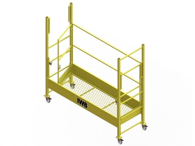 Andaime Modular Estreito com Regulagens de Altura