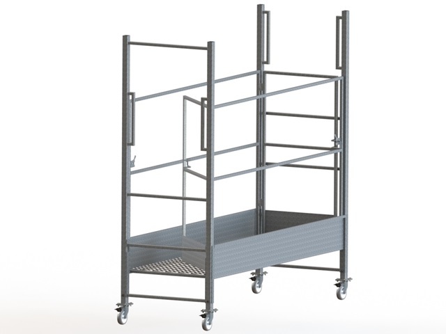 Andaime Modular Estreito com Regulagens de Altura