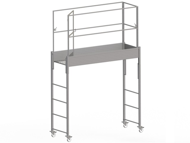 Andaime Modular Estreito com Regulagens de Altura