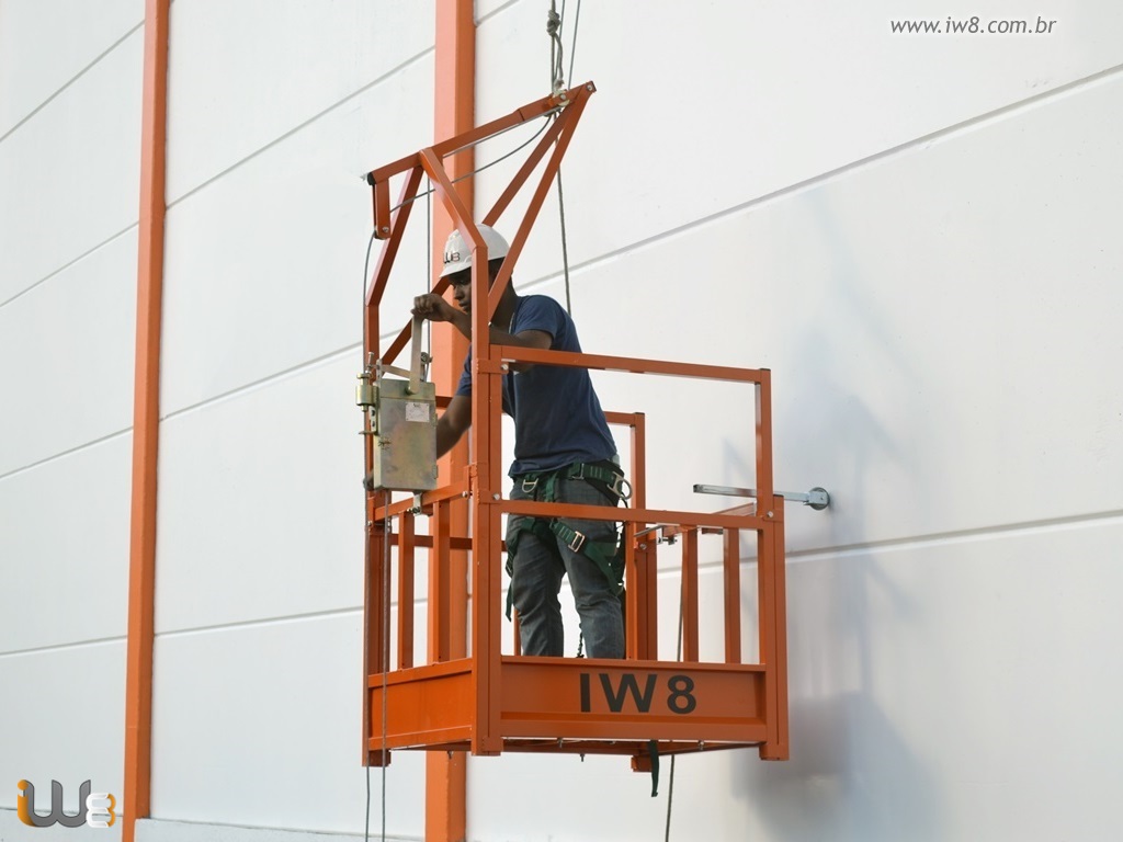 Balancim Manual Individual Mini Plataforma Tipo Gôndola para Fachada