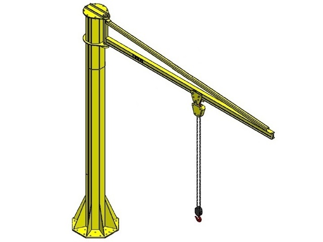 Guindaste Giratório de Coluna com Talha Manual 400kg