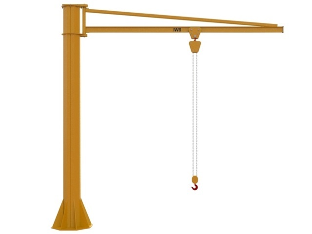 Guindaste Giratório de Coluna com Talha Manual 400kg
